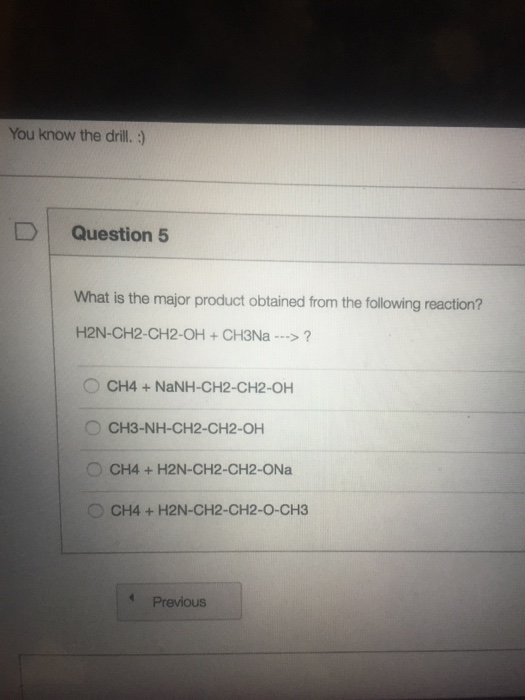 Solved What is the major product obtained from the following | Chegg.com