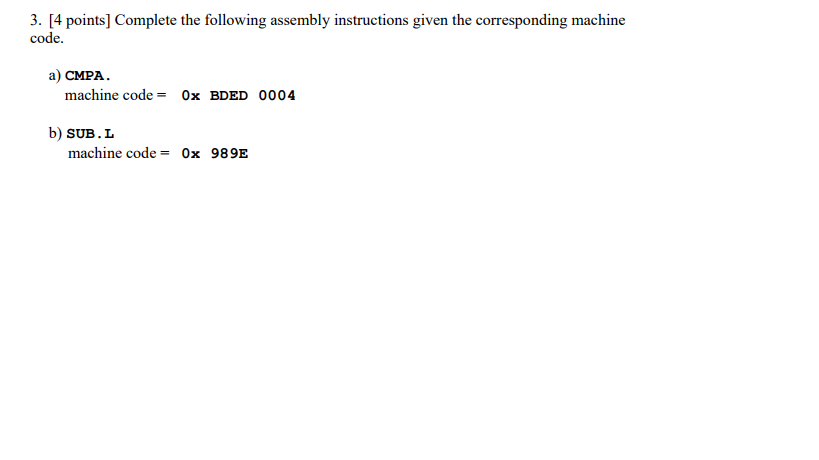 ponts Complete the following assembly instructions | Chegg.com