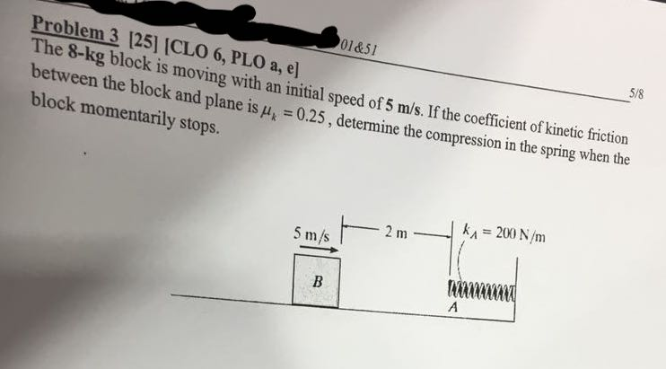 Solved 01&51 Problem 3 125] ICLO 6, PLO a, el The 8-kg block | Chegg.com