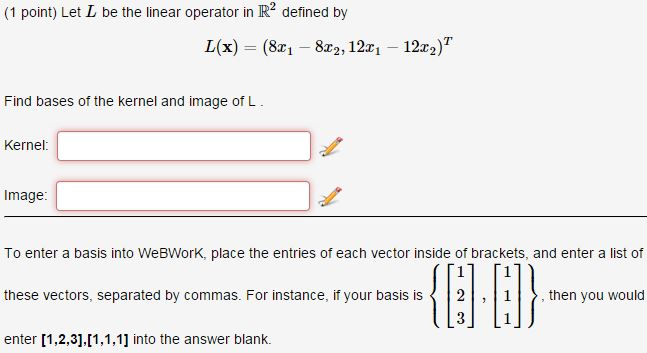 Solved Let L be the linear operator in R^2 defined by Find | Chegg.com
