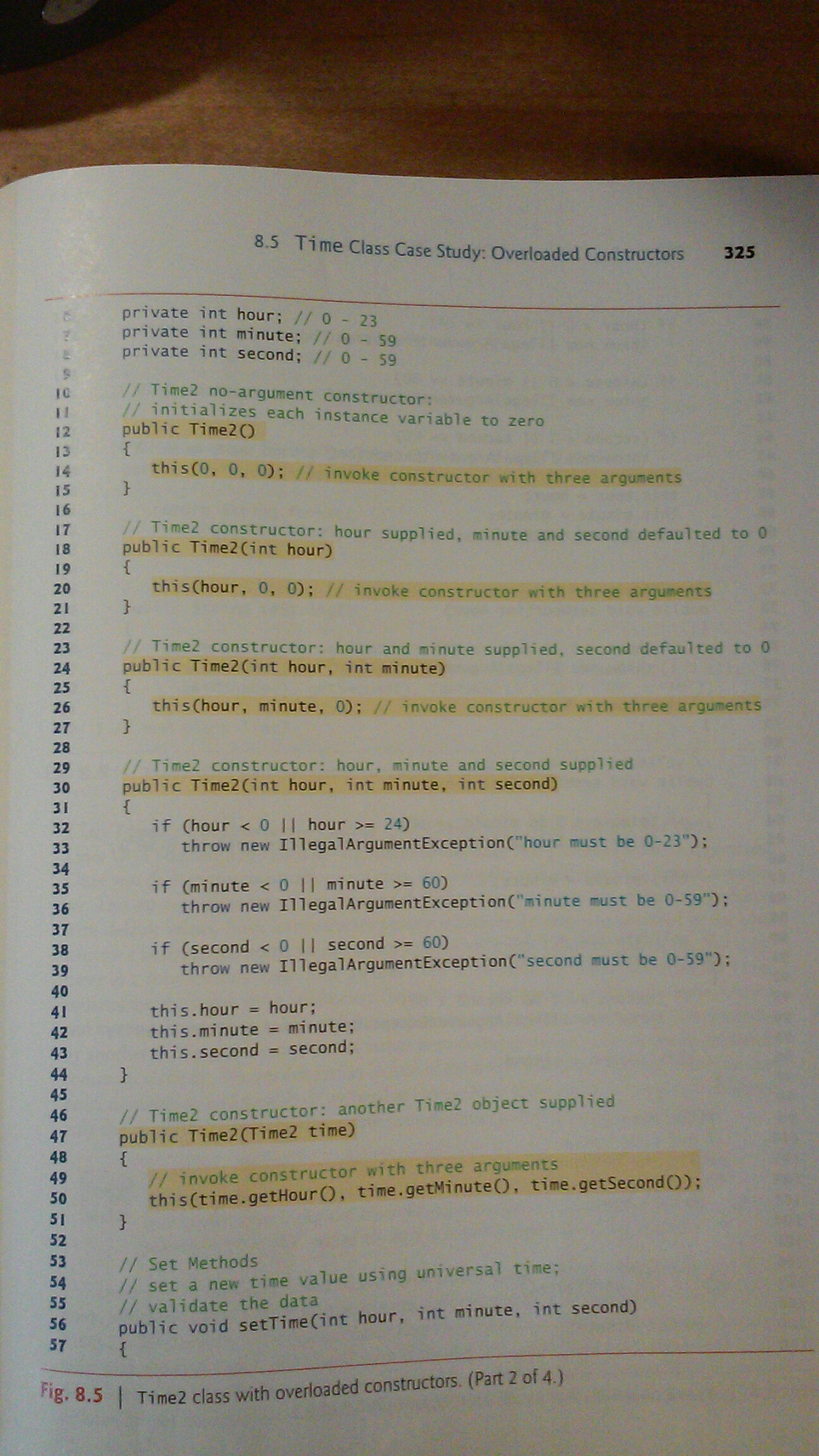 Solved Enhancing Class Time2 Modify Class Time2 Of Fig