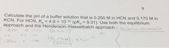 Solved Calculate the pH of a buffer solution that is 0.250 M | Chegg.com