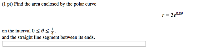 Solved Find the area enclosed by the polar curve r = | Chegg.com
