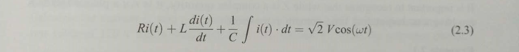 Solved The series R-L-C circuit of Figure 2.3a is in a | Chegg.com