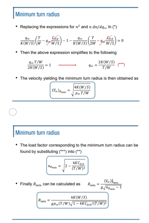 Solved (4 pts) Derive the maximum turn rate equations given | Chegg.com