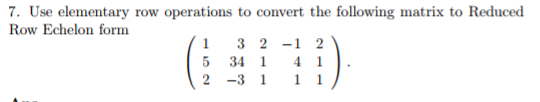 Solved Solve the equations using elementary row operations | Chegg.com