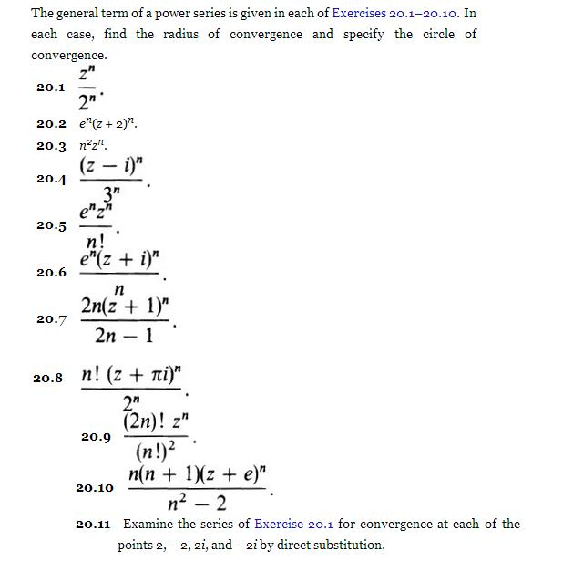 The general term of a power series is given in each | Chegg.com