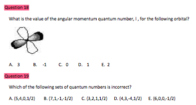 Solved What is the value of the angular momentum quantum | Chegg.com