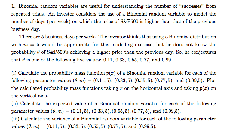 Solved Binomial random variables are useful for | Chegg.com