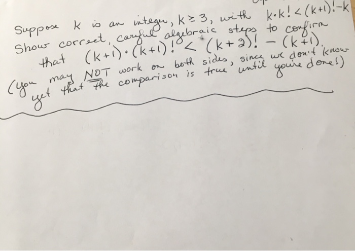 Solved Suppose K is an integral, k Greaterthanorequalto 3, | Chegg.com