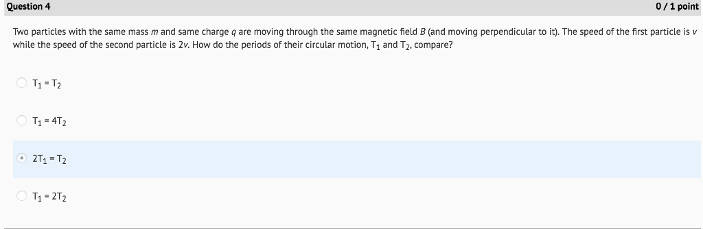 Solved Question 0/1 point Two particles with the same mass m | Chegg.com