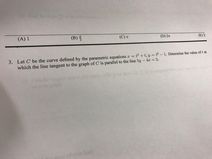 Solved Let C be the curve defined by the parametric | Chegg.com