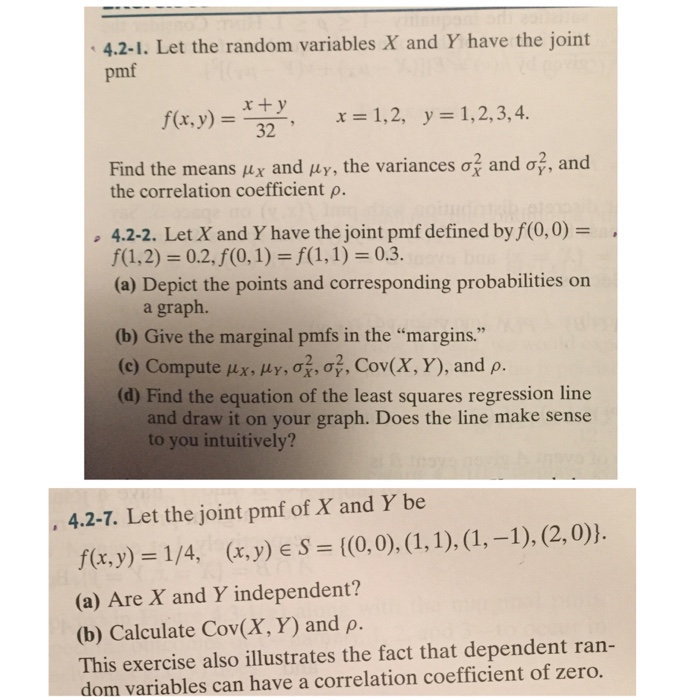 Solved Let the random variables X and Y have the joint pmf | Chegg.com