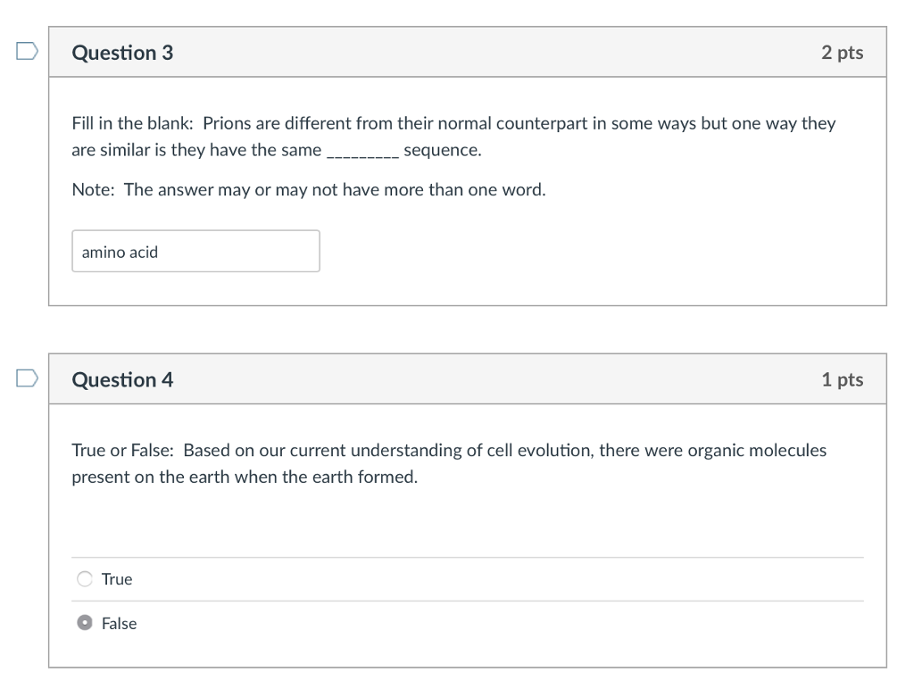 Solved Prions are similar to their normal counterpart in | Chegg.com