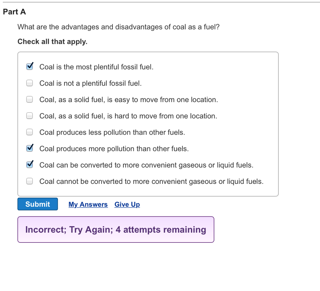Disadvantages Of Coal