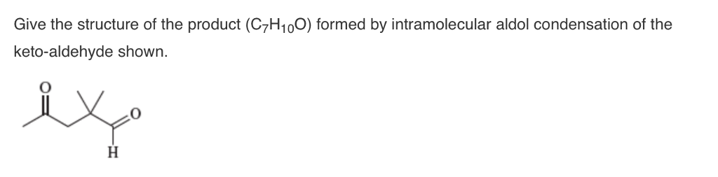 Solved Give the structure of the product (C7H10O) formed by | Chegg.com