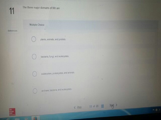 Solved The three major domains of life are Multiple Choice | Chegg.com
