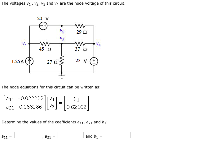 Solved The voltages vi, v2, v3 and v4 are the node voltage | Chegg.com