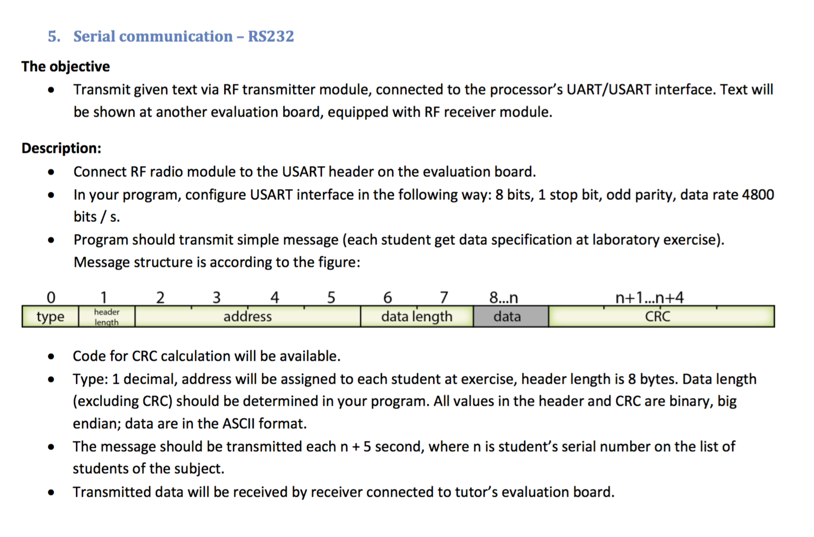 Solved The objective Transmit given text via RF transmitter | Chegg.com