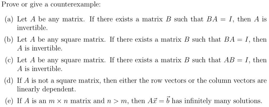 Solved Prove or give a counterexample: (a) Let A be any | Chegg.com