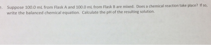 Solved Consider two flasks containing aqueous solutions oh | Chegg.com
