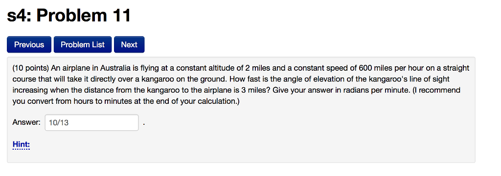 Solved s4: Problem 11 Previous Problem List Next (10 points) | Chegg.com