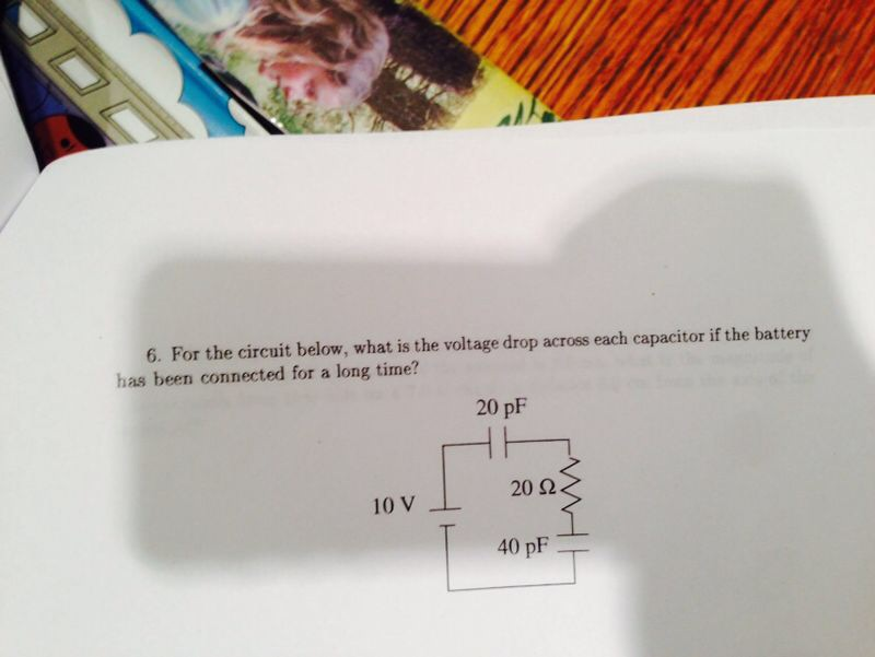 Solved For the circuit below, what is the voltage drop | Chegg.com