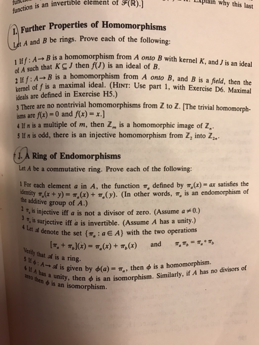 Solved Let A and B be rings. Prove each of the following: if | Chegg.com