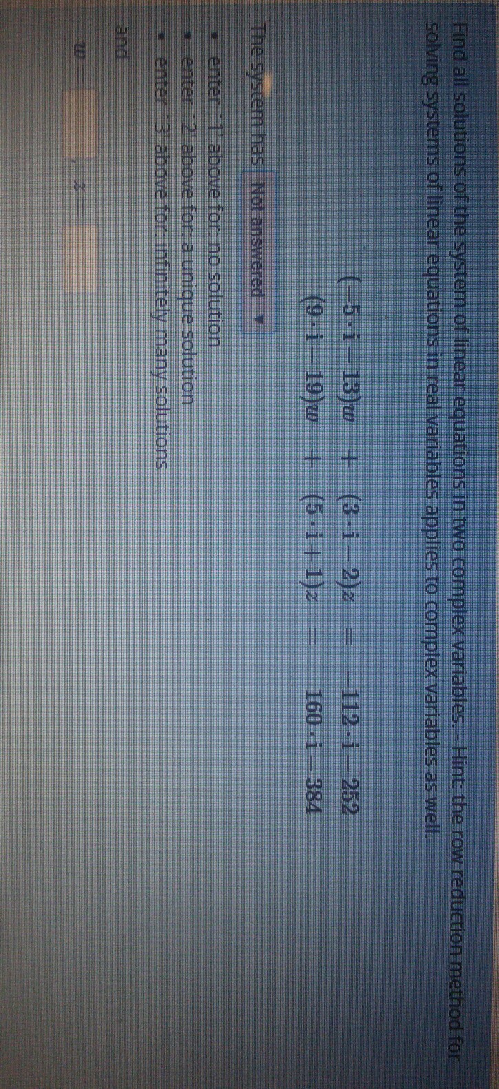 Solved Find all solutions of the system of linear equations | Chegg.com