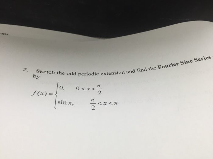 Solved Sketch the odd periodic extension and find the | Chegg.com