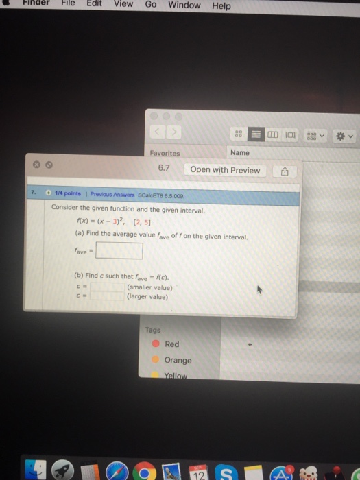 Solved Consider the given function and the given interval. | Chegg.com