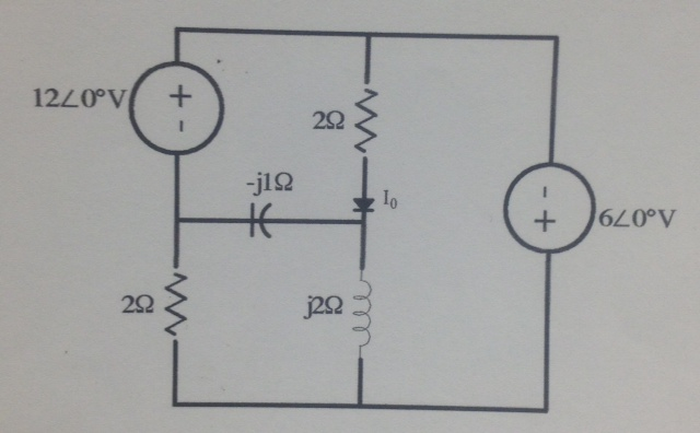 Solved Find the phasor current Io in the circuit shown | Chegg.com