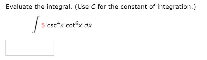 Solved Evaluate the integral. (Use C for the constant of | Chegg.com