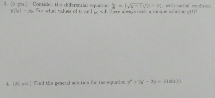 Solved Consider the differential equation dy/dt = | Chegg.com