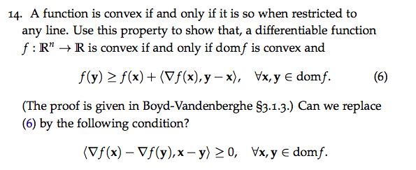 Solved 14. A function is convex if and only if it is so when | Chegg.com