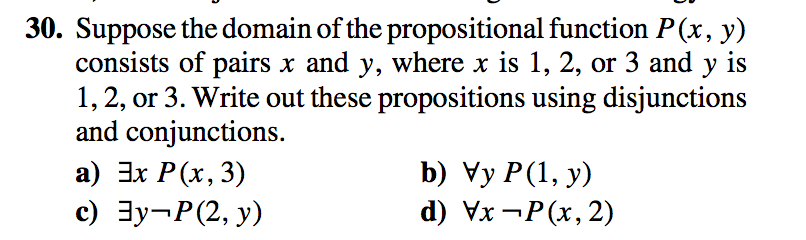 Solved Suppose the domain of the propositional function P(x, | Chegg.com