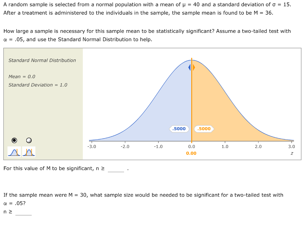 Solved A random sample is selected from a normal population | Chegg.com