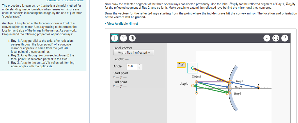 Solved Now draw the reflected segment of the three special | Chegg.com