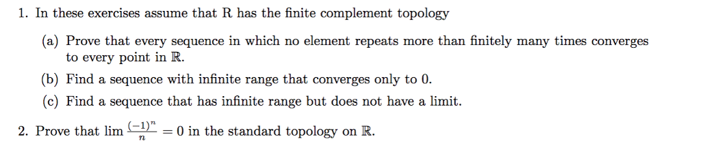 Solved 1. In these exercises assume that R has the finite | Chegg.com