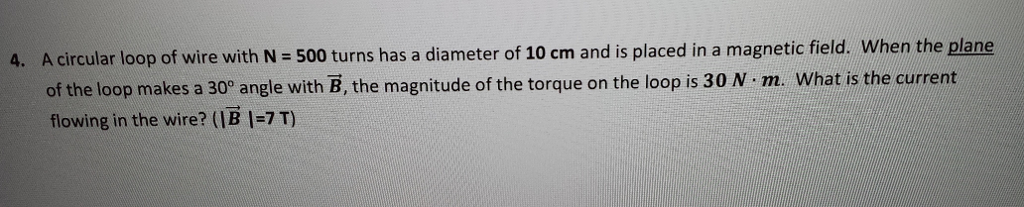 Solved A circular loop of wire with N = 500 turns has | Chegg.com