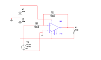 Solved Using Multisim, plot the input voltage, V_in, and the | Chegg.com