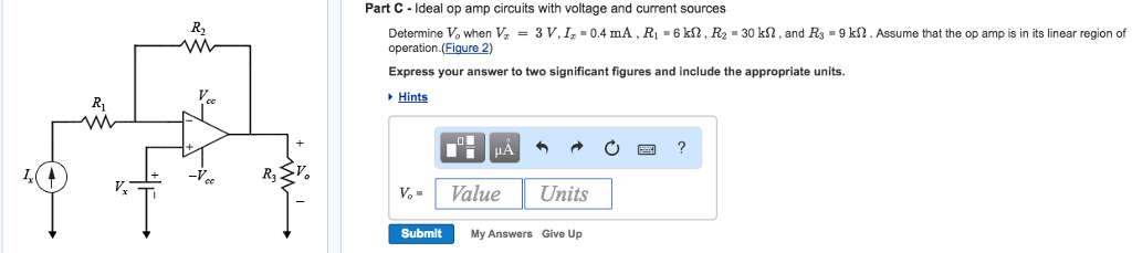 Solved Part A Ideal op amp circuits with a voltage source: | Chegg.com
