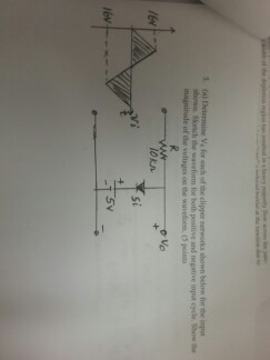 Solved Determine V_o for each of the clipper networks shown | Chegg.com