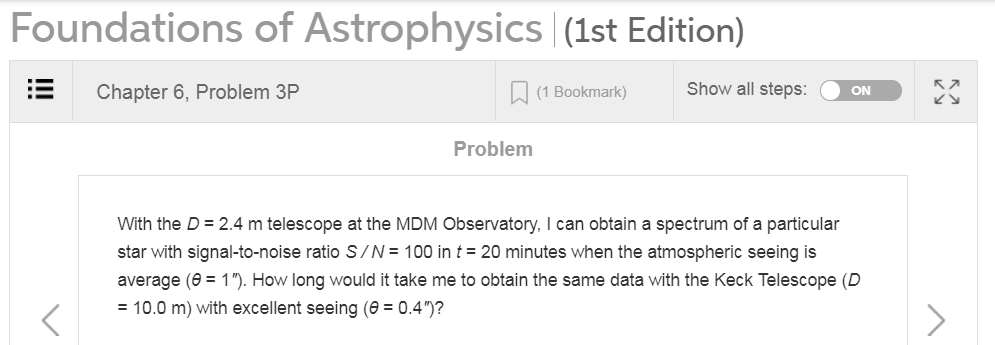 Solved Foundations of Astrophysics (1st Edition) Chapter 6, | Chegg.com