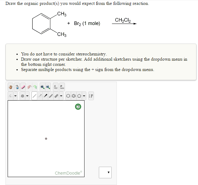 Solved Draw the organic product(s) you would expect from the | Chegg.com