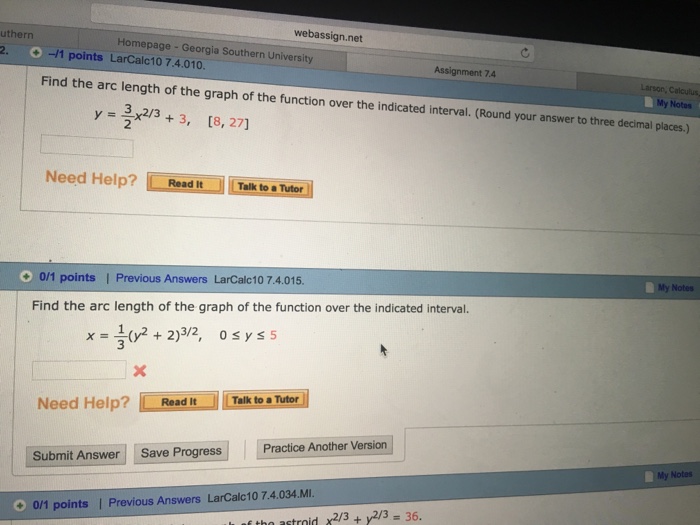 Solved Find the arc length of the graph of the function over | Chegg.com