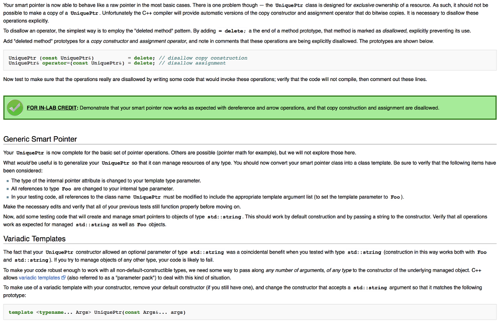 @file Foo.h * * @brief Defines a | Chegg.com