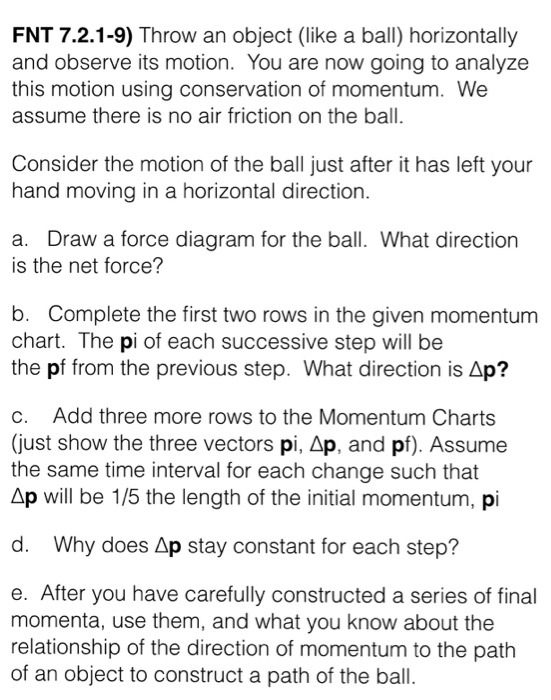Solved FNT 7.2.1-9) Throw an object (like a ball) | Chegg.com