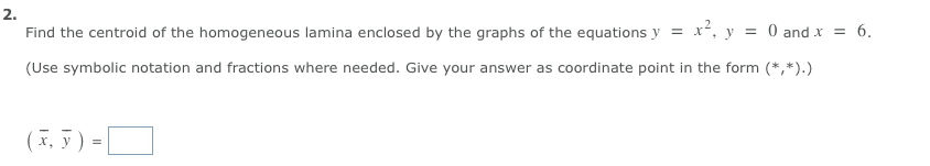 Solved 10 Calc II Questions: Center of Mass, Centroid, The | Chegg.com