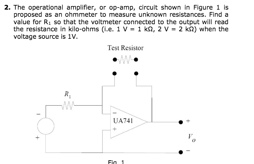 Solved The operational amplifier, or op-amp, circuit shown | Chegg.com